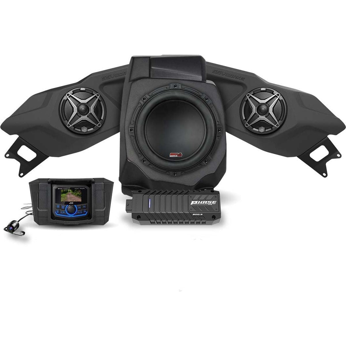 Polaris Rzr Pro Turbo R 3 Speaker Audio System With Head Unit Ssv Works