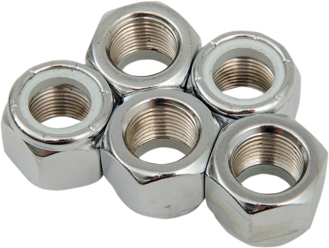 DRAG SPECIALTIES Nylon Chrome Insert Nuts - 5/8"-18 for Harley-Davidso ...