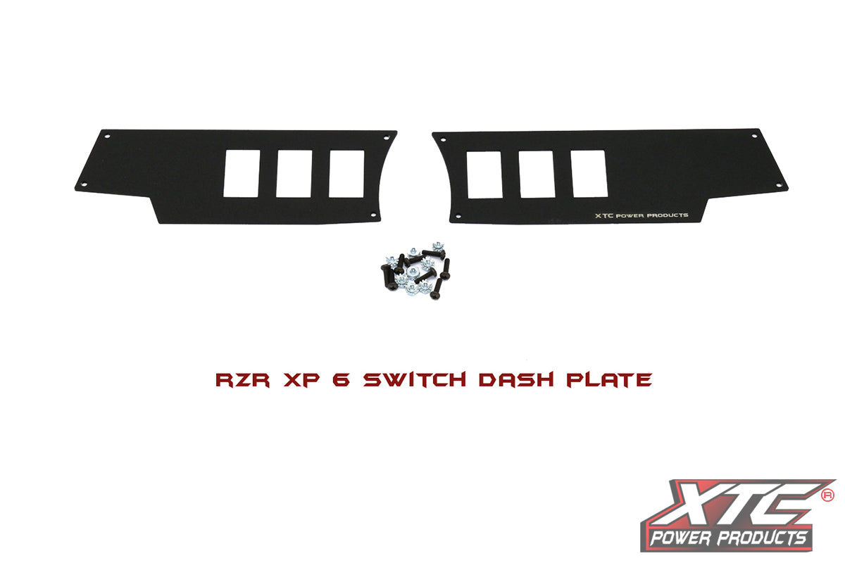 XTC Power Products SP-6SW-RZR 6-Switch Mounting Plate for Polaris RZR ...