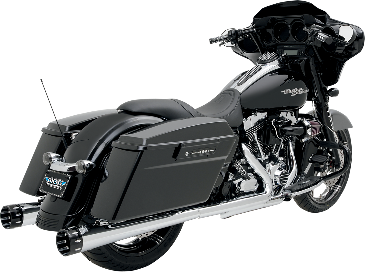 BASSANI XHAUST Megaphone Mufflers - Chr/Pol - Tapered - Performance Ba ...