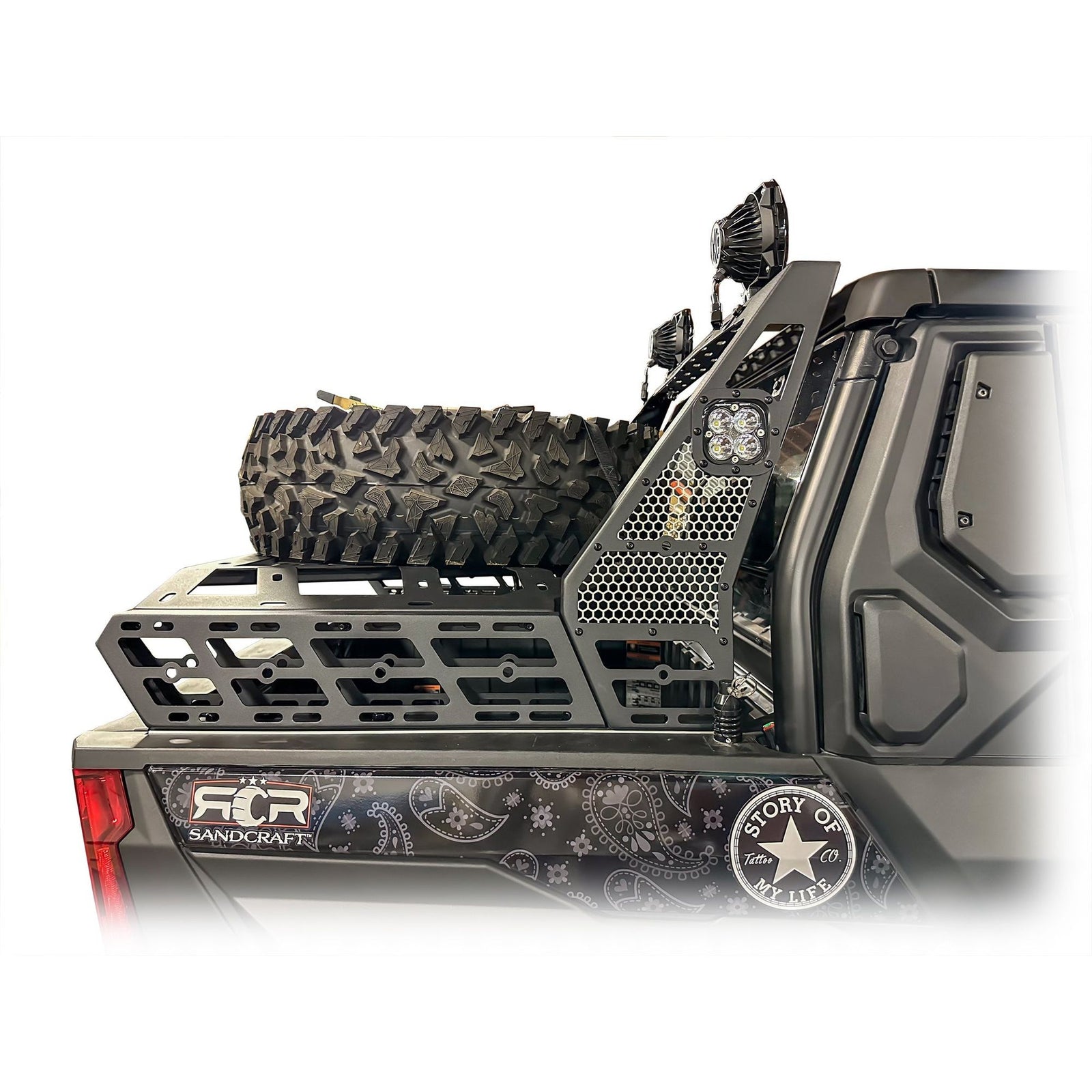 Polaris Xpedition Chase Rack / Tire Carrier System | DRT Motorsports ...