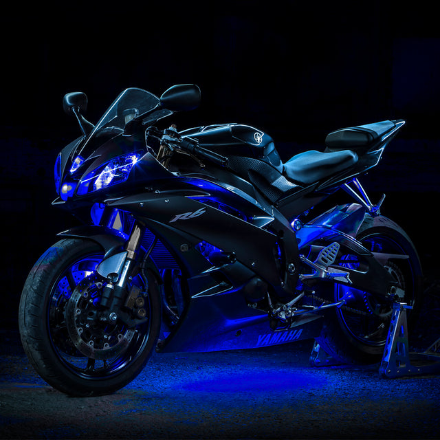 XK GLOW Blue LED Strip 10pc Kit for Engine and Ground Under Glow - Veh ...