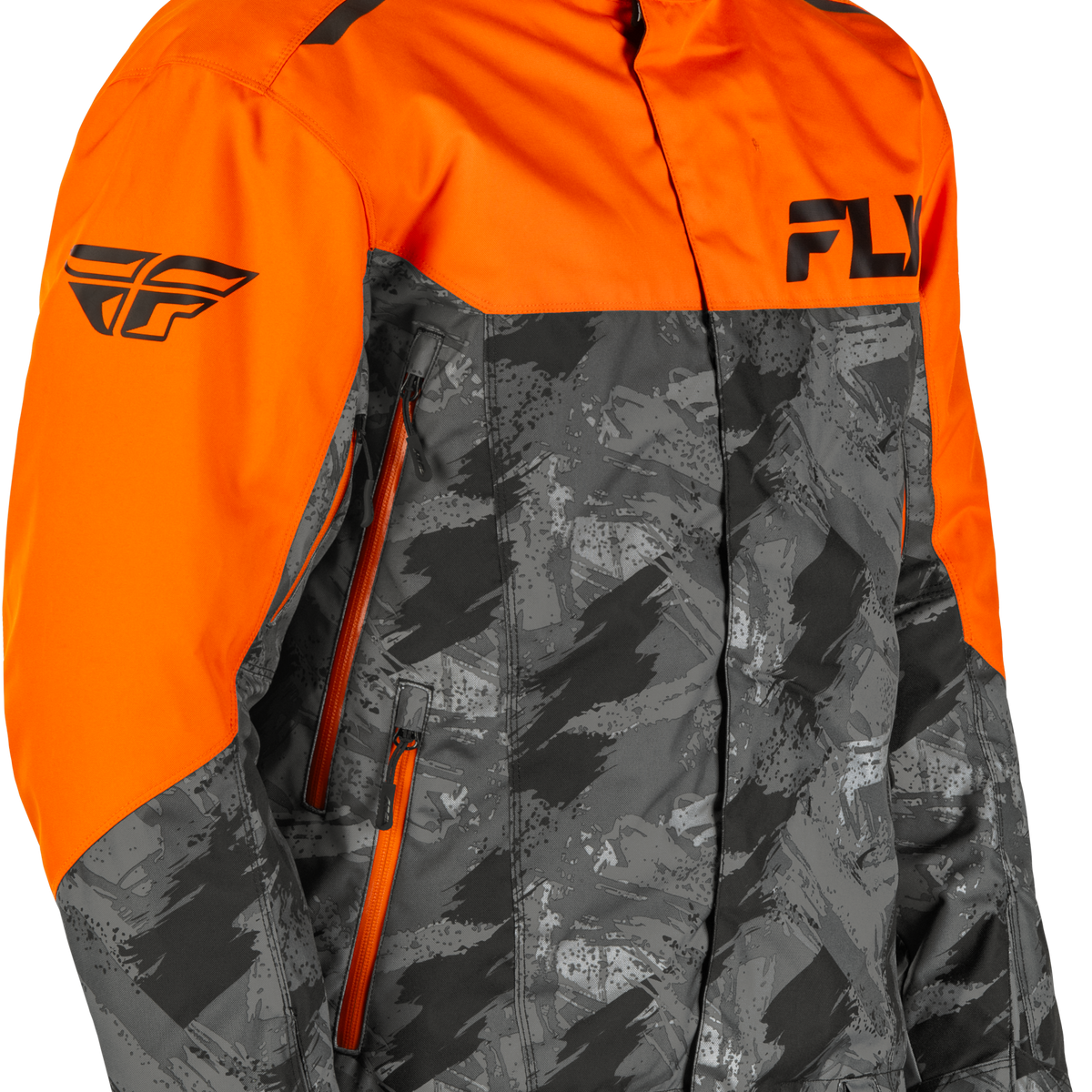Fly Racing SNX Pro Jacket Orange/Black Medium – Snowmobile & Winter Sp ...