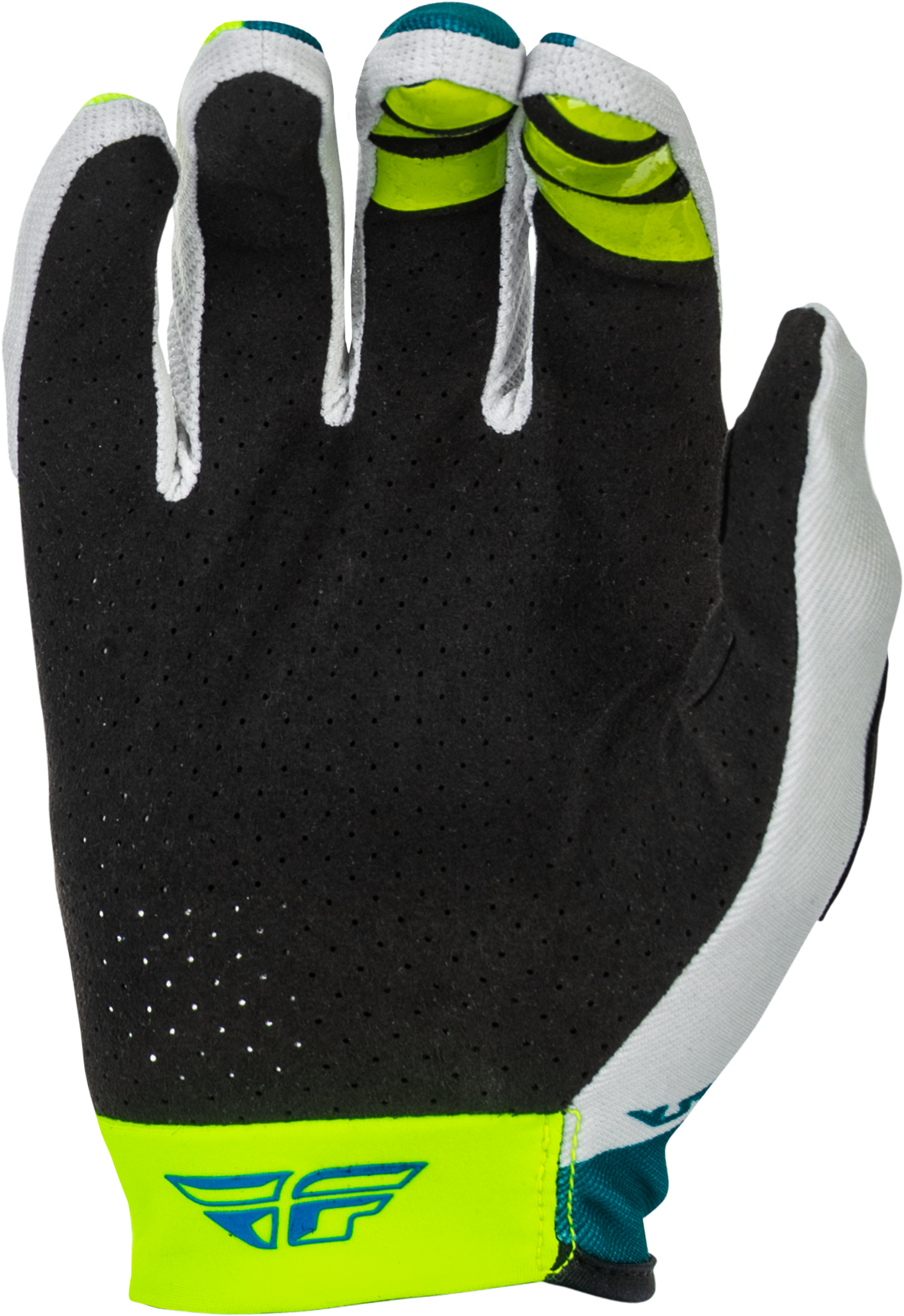 Fly Racing Youth Lite Gloves Grey, Lime & Teal - Part #379-713YM, Perf ...