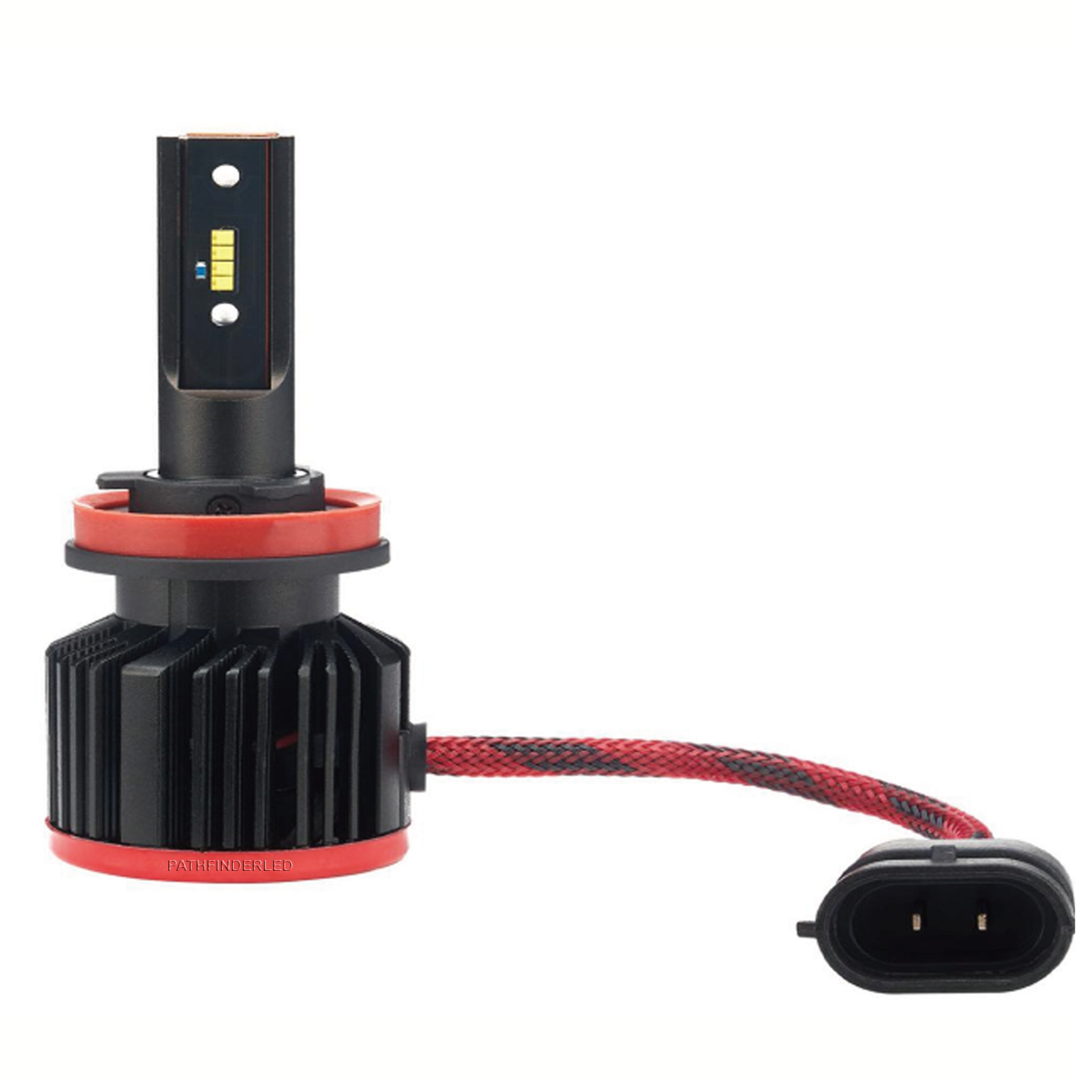 Pathfinder H11 Fan Heatsink Headlight High Performance Tri LED Bulb fo ...