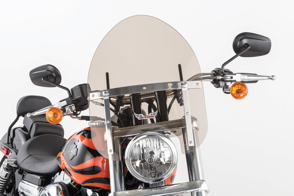 Slipstreamer HD-0 Windshield Smoke 1 1/4" for Harley-Davidson Motorcyc ...