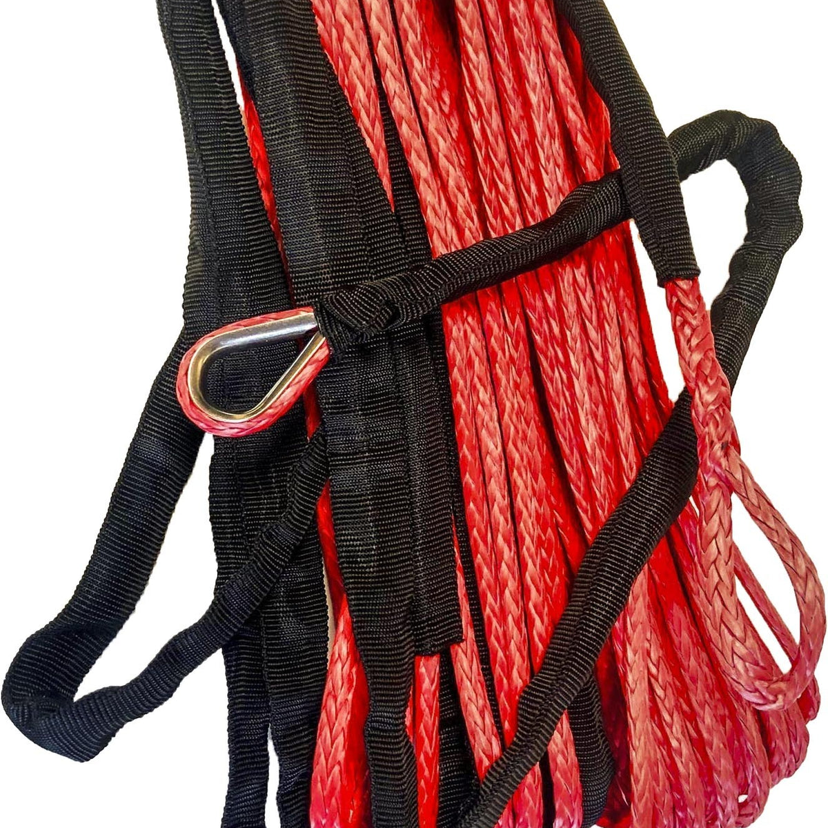 Open Trail Synthetic Winch Rope 1/4 inch x 50 ft for ATV, UTV, and Jee ...