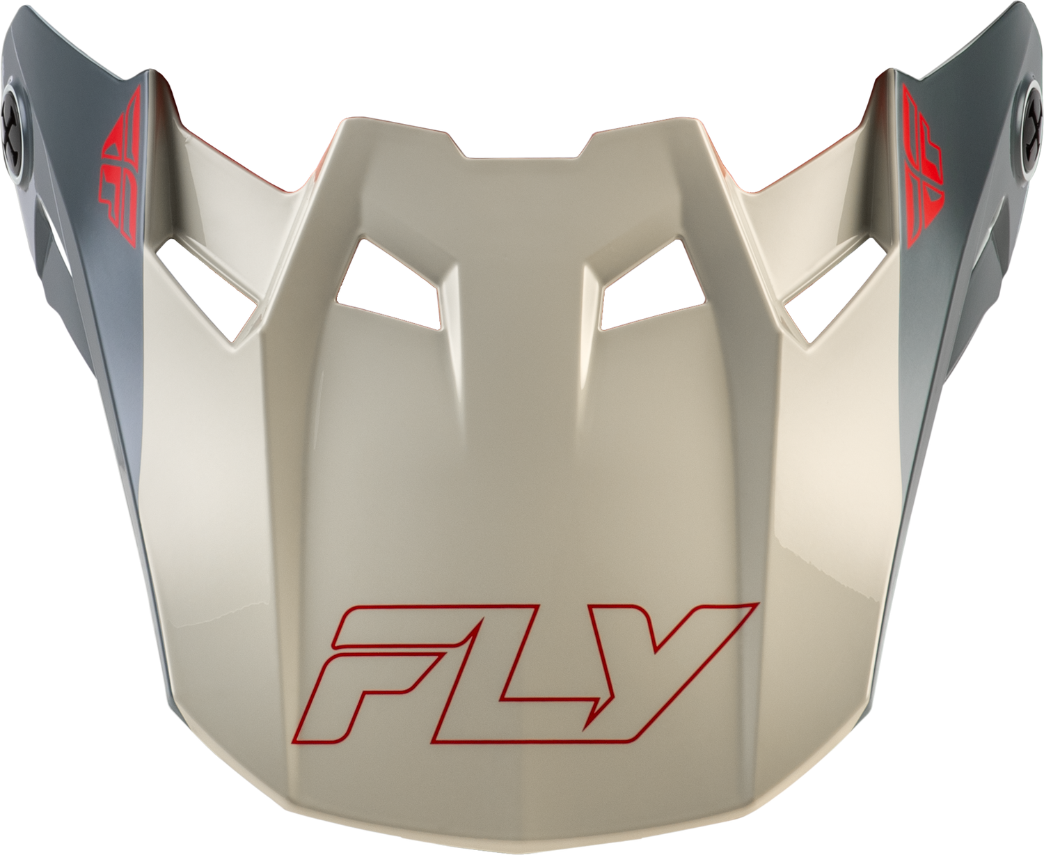 FLY Racing Formula CC Glide Visor Black/Red/Grey for Formula S, CC, an ...