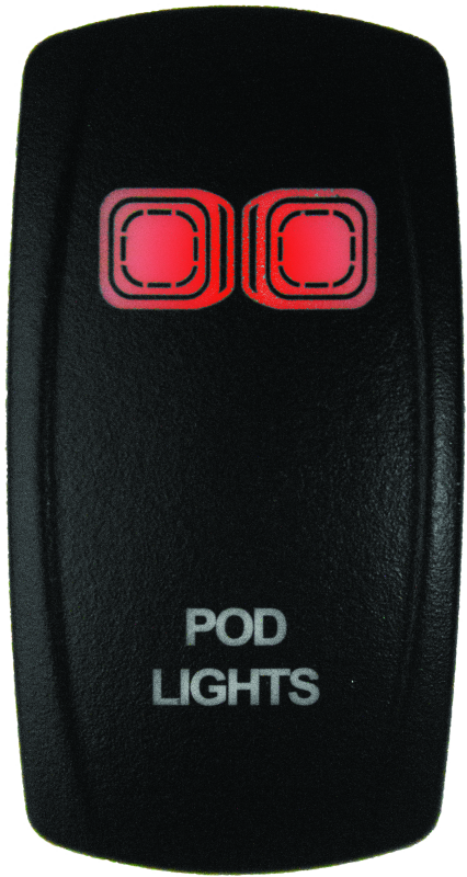 DragonFire Racing Lighted Switch On/Off Red with Durable Logo Pattern ...