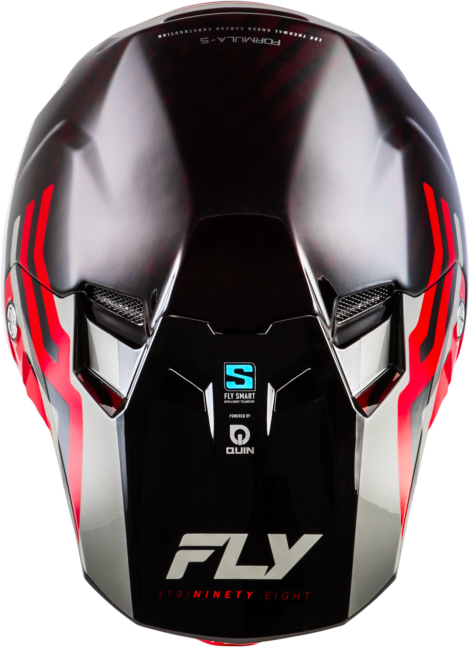 Fly Racing Formula S Carbon Byte Helmet - Red Carbon/Red/Grey for XL M ...