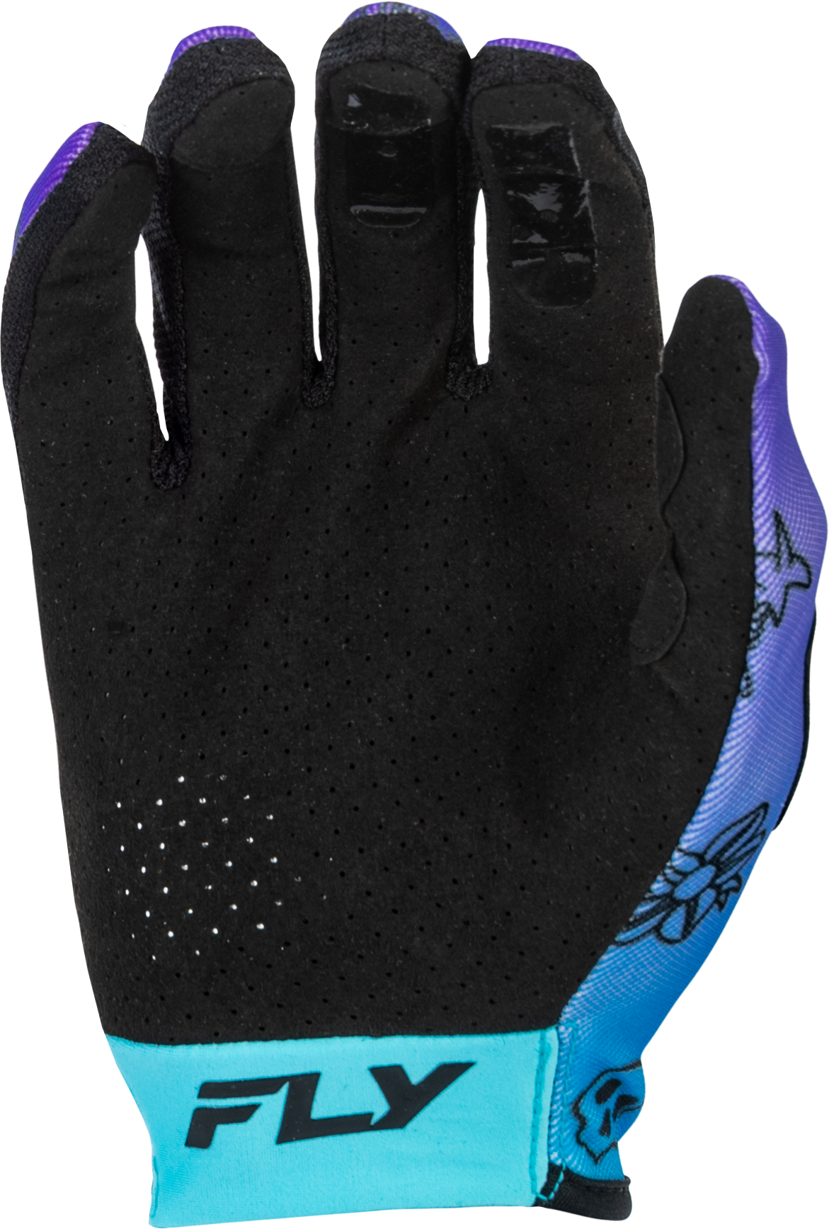 Fly Racing Lite Outline Gloves Purple/Blue/Black Large for Motocross a ...