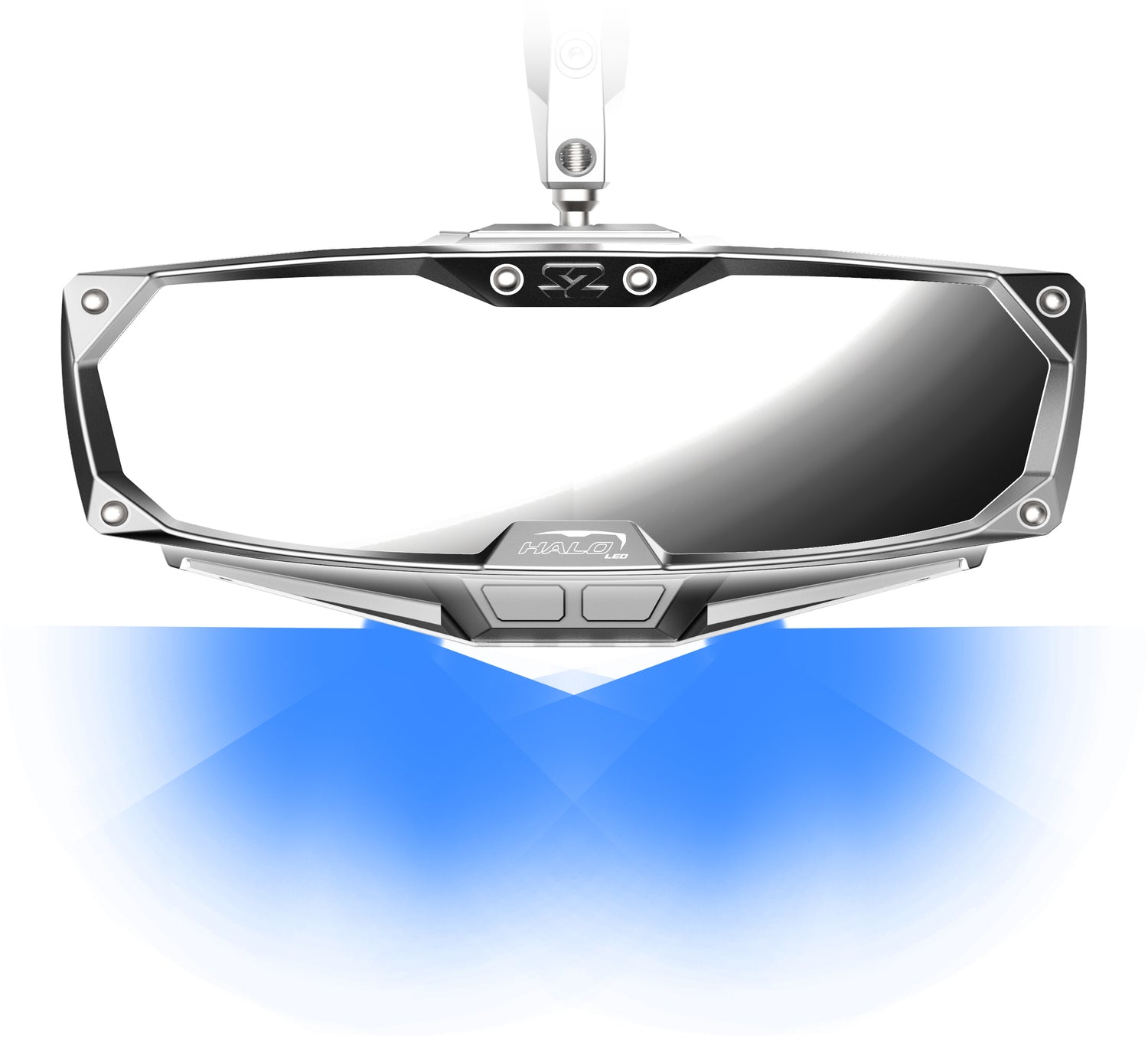 SEIZMIK Halo RA LED Rear Mirror 1.75 inch with Wide Viewing Range for ...