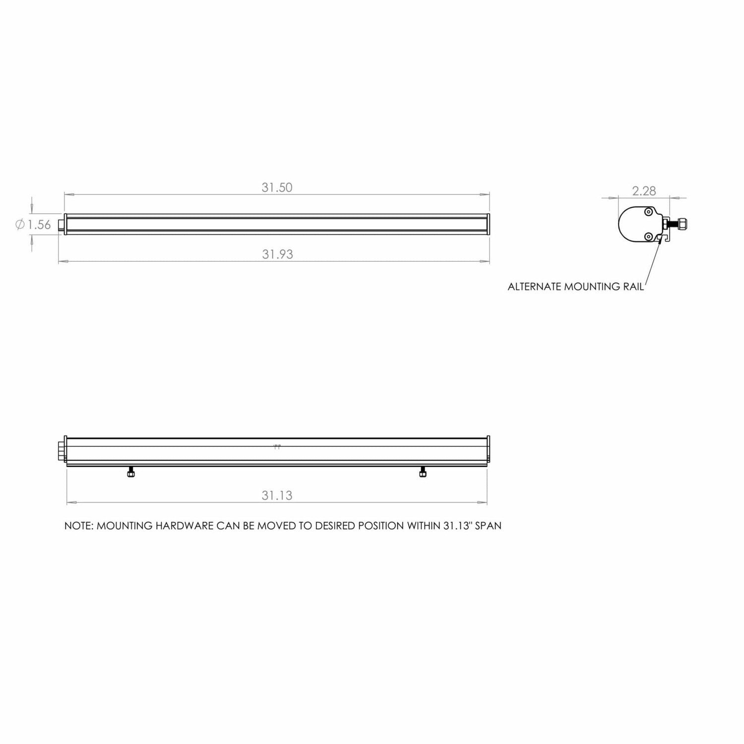 Universal RTL-S LED Rear Light Bar with Turn Signal | Baja Designs