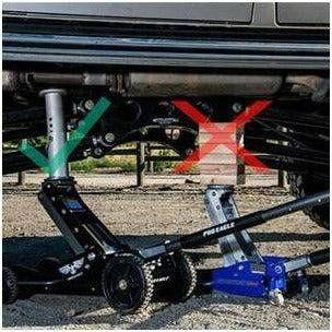 Jack for lifted truck store